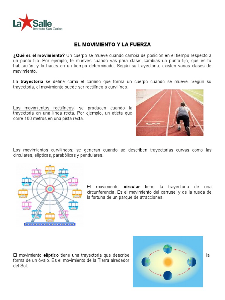 El Movimiento y La Fuerza | PDF | Fuerza | Trayectoria