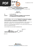 Script For 2021 First Semester Barangay Assembly | PDF | Social Science