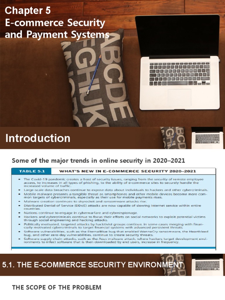 Materi Chpt.5 E-Commerce Security and Payment Systems | PDF | Security | Computer Security