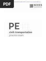 PE Civil Construction Practice Exam - Sample | PDF | Test (Assessment ...