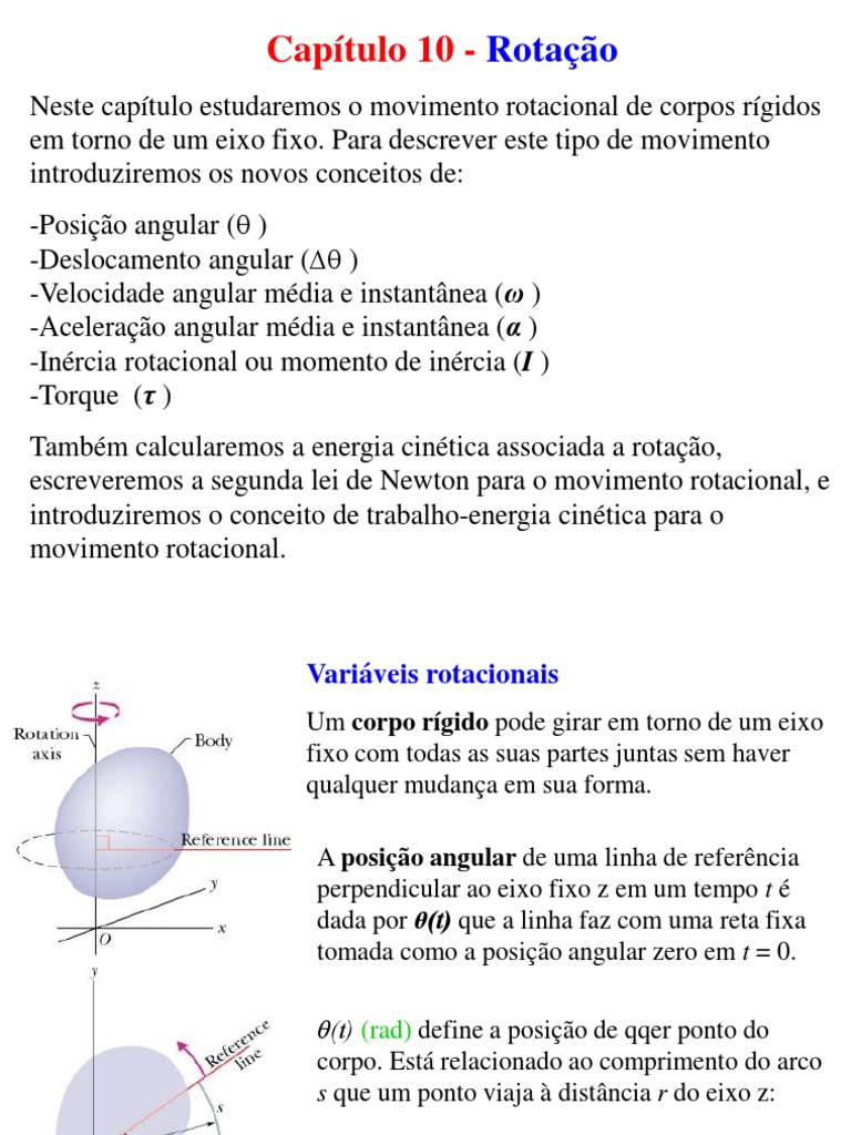 3 - Rotação, Rolamento e Torque - 26mar20 | PDF | Momento Angular | Torque