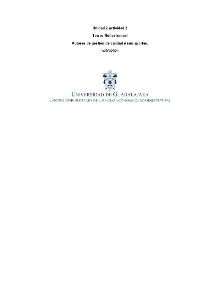 Aportaciones de Los Maestros de La Calidad | PDF | Calidad (comercial) | Planificación