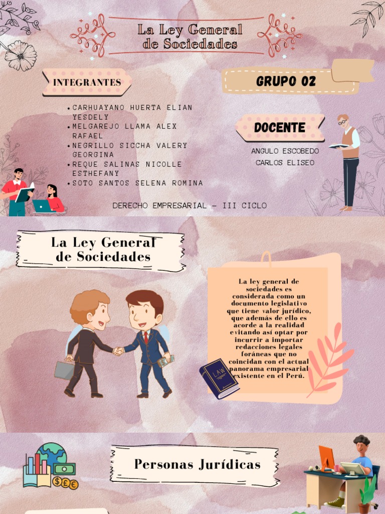 La Ley General de Sociedades | PDF | Sociedad General | Capital (economía)