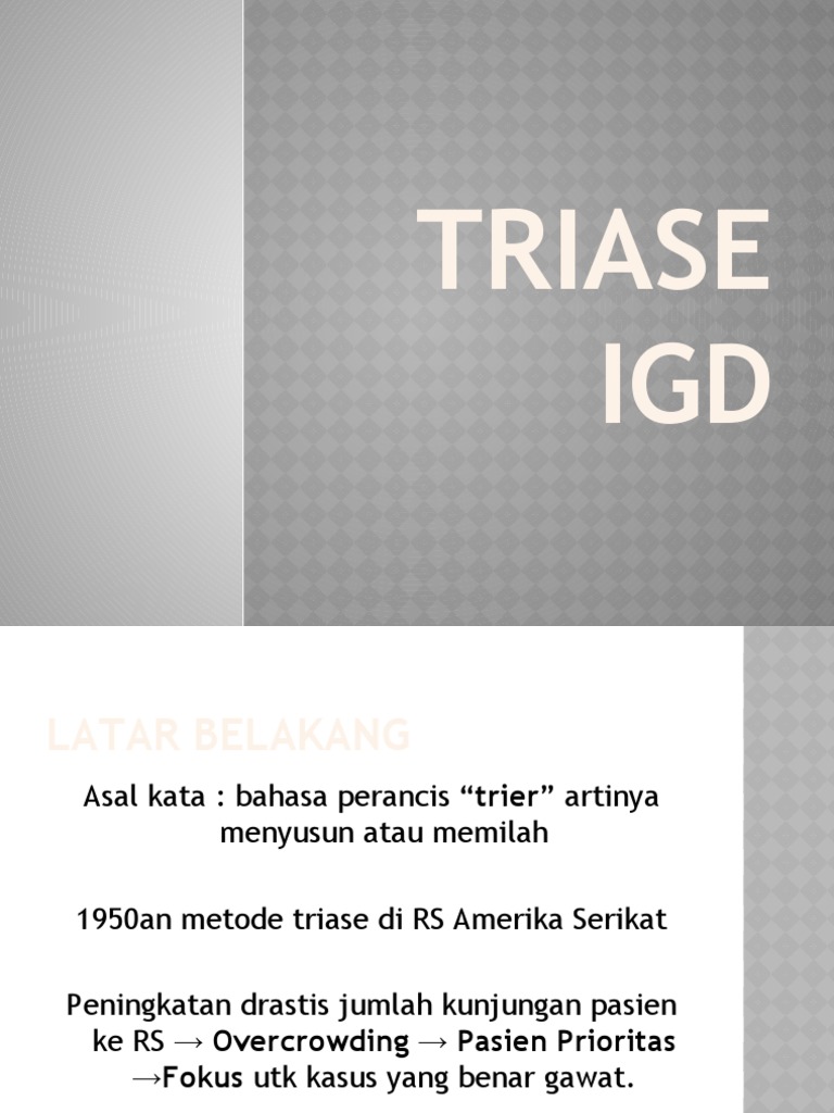 Sistem Triase Di Igd Memahami Prinsip Dan Kategori Prioritas Pasien