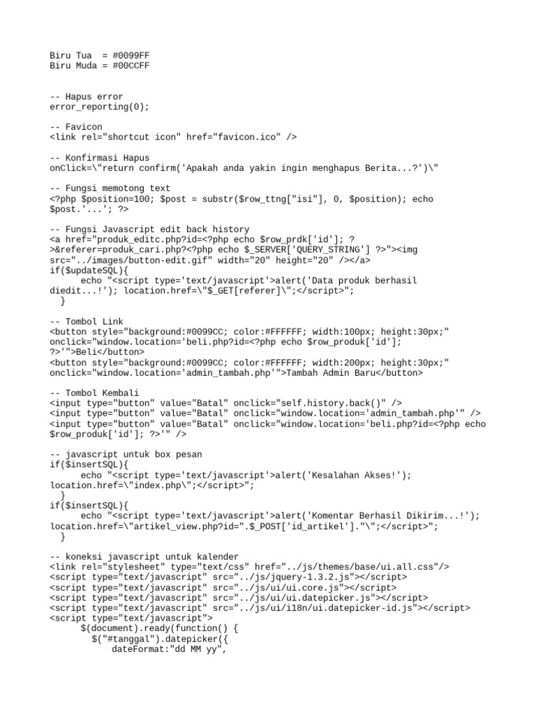 Kumpulan Coding WEBsite Untuk Pemula | PDF | Internet | Web Standards