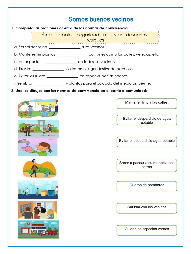 Ficha de Tutoría 19-08 Somos Buenos Vecinos | PDF | Residuos