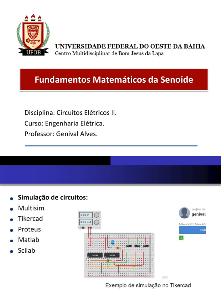 1 Fundamentos Matemticos Da Senoide | PDF | Impedância elétrica ...