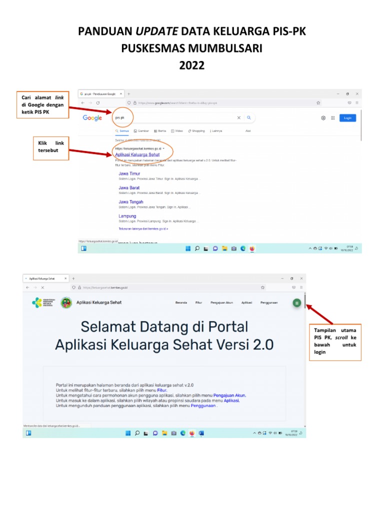 Panduan Update Data Pispk | PDF