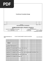 Power Transformer Foundation Design Calculations | PDF