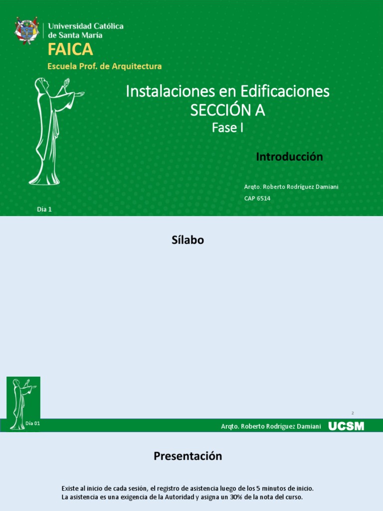 Instalac en Edific - Fase I Semana 1 - 2021 - Día 01-1 | PDF | Presión ...