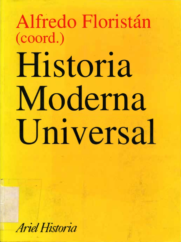 2.historia Moderna Universal Alfredo Floristán Páginas 1 13,53 91 | PDF | Período moderno temprano