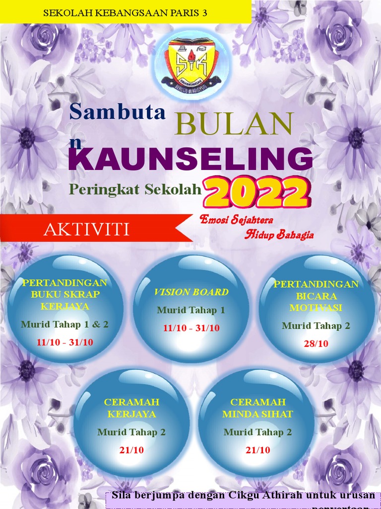 Poster Bulan Kaunseling | PDF