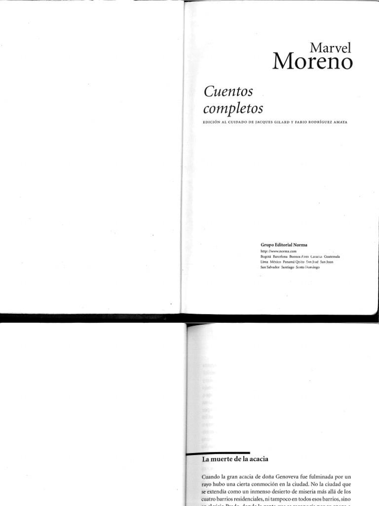 Marvel Moreno Algunos Cuentos | PDF