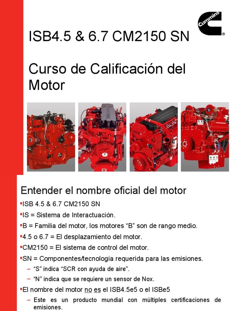 Isb4.5-6.7 CM2150SN | PDF | Inyección de combustible | Ingeniería mecánica