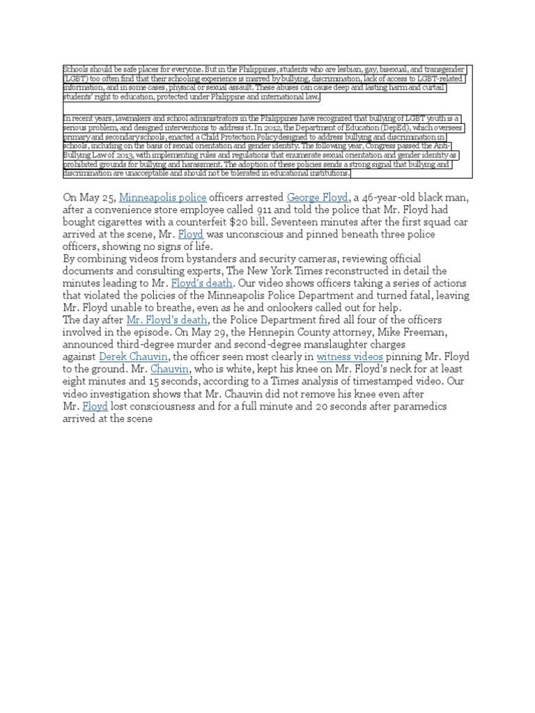 Schools Should Be Safe Places For Everyone | PDF | Discrimination ...