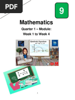 Quarter 1-Module 2: Mathematics | PDF | Quadratic Equation | Equations