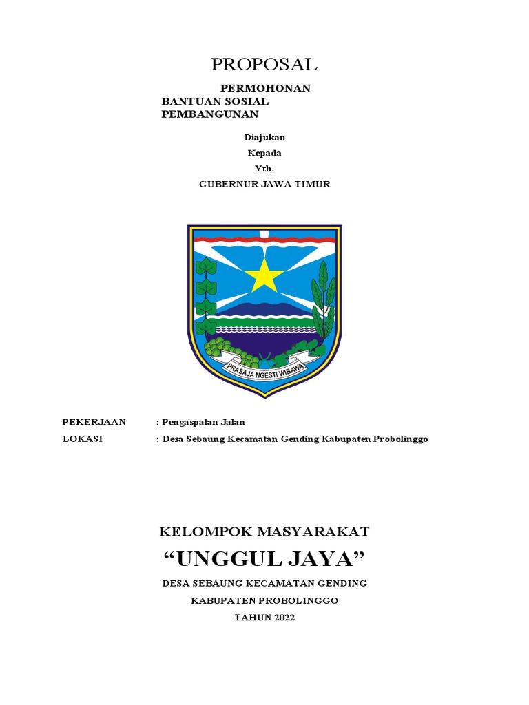 Proposal Pokmas Sebaung | PDF