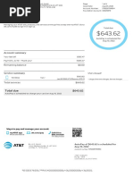 2022 T Mobile Cell Phone Bill Template | PDF