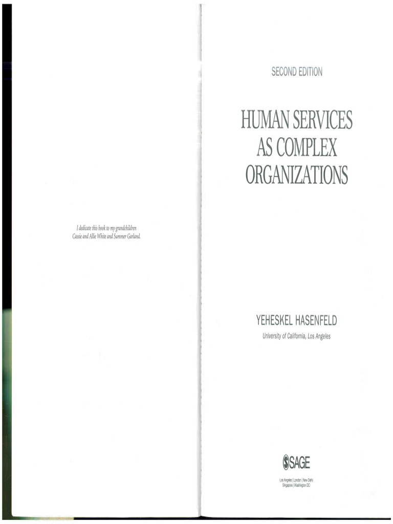 Hasenfeld Human Services | PDF