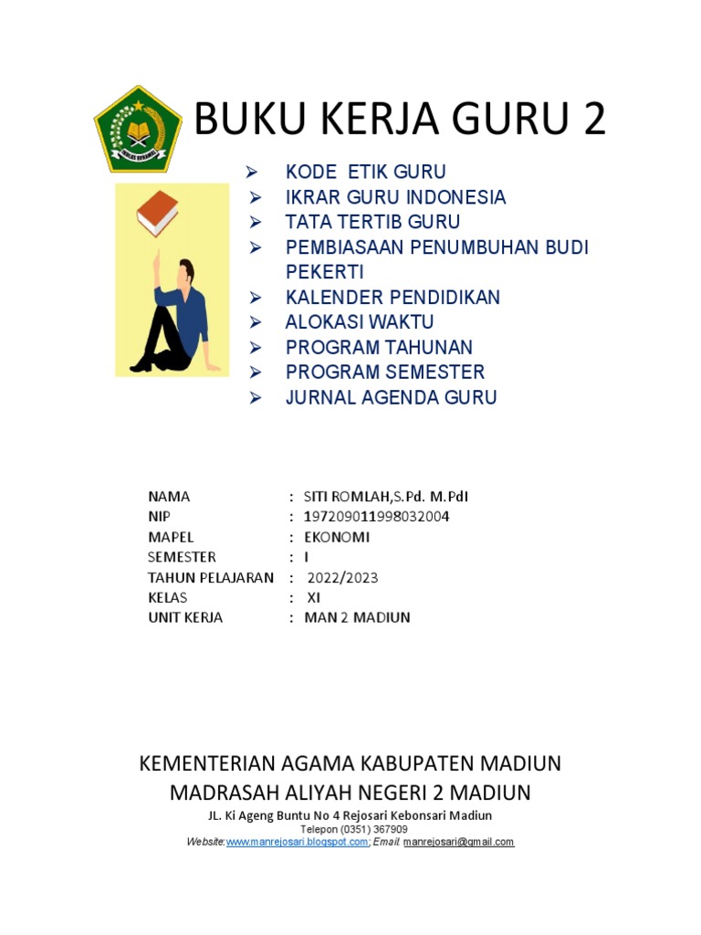 Buku Kerja Guru MAN 2 Madiun | PDF | Karier & Perkembangan ...