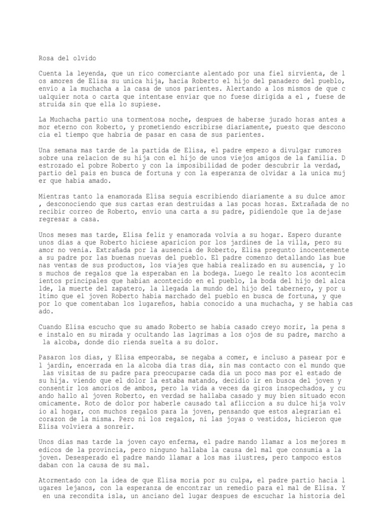 La leyenda de la rosa azul | PDF | Amor