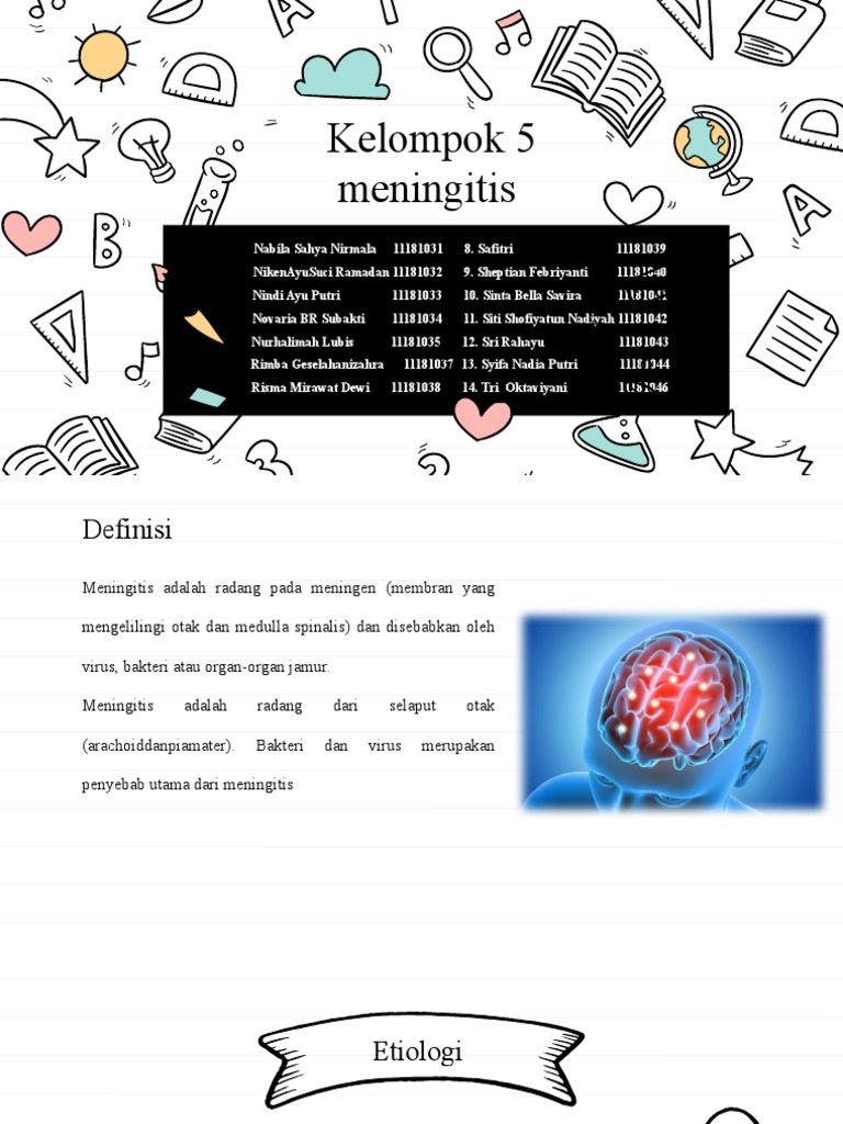 S PPT KMB Meningitis Kel 5 | PDF