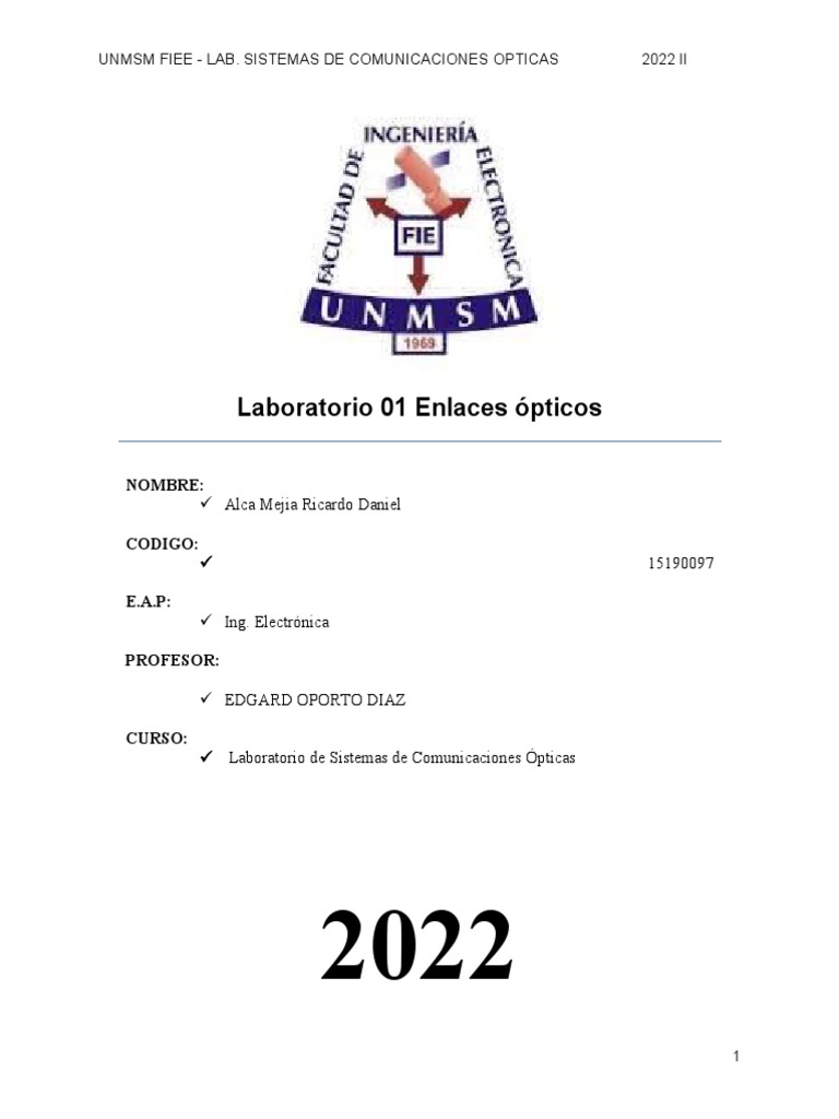 Análisis de la transmisión óptica de una señal digital a través de una ...