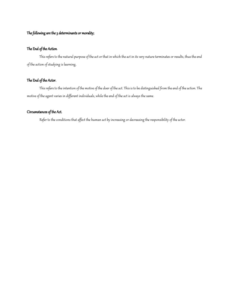 Three Determinants of Morality | PDF | Science & Mathematics