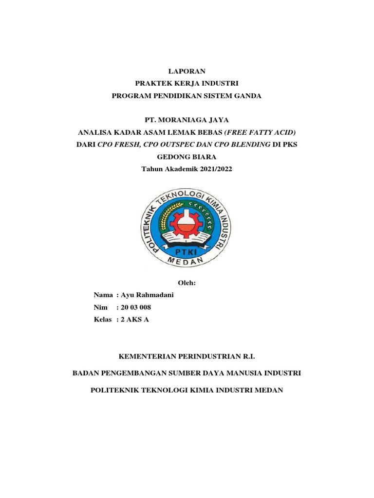 PDF Laporan Prakerind Ayu | PDF