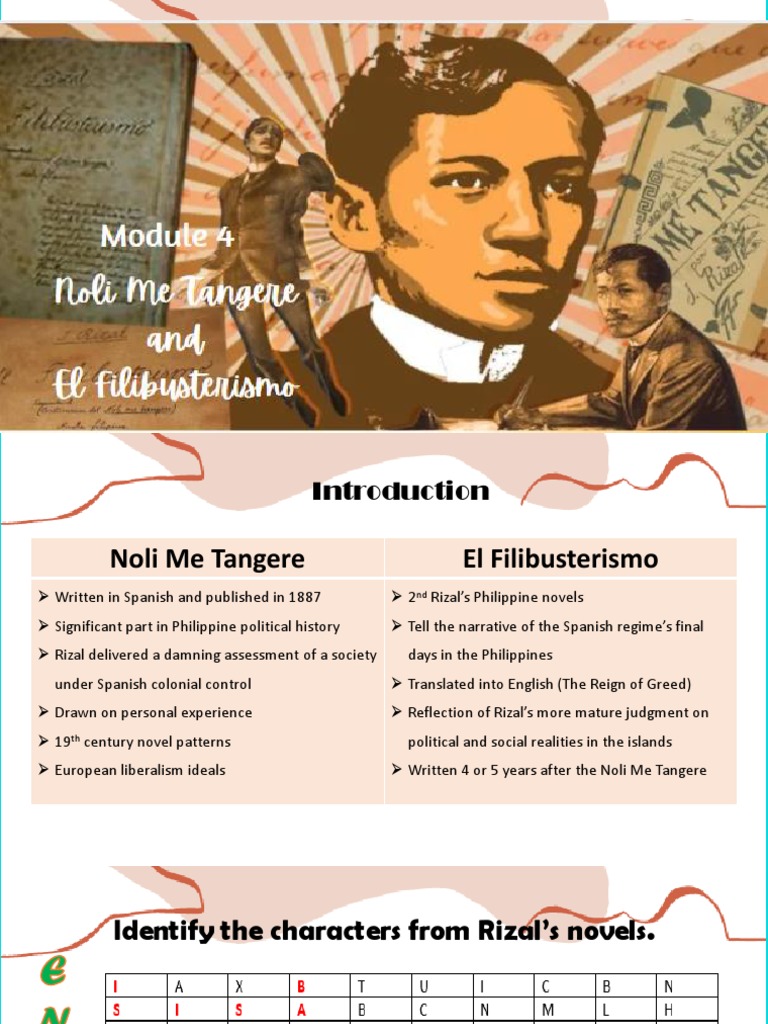 GECLIF-Module 4 - Noli Me Tangere and El Filibusterismo | PDF | Spanish ...