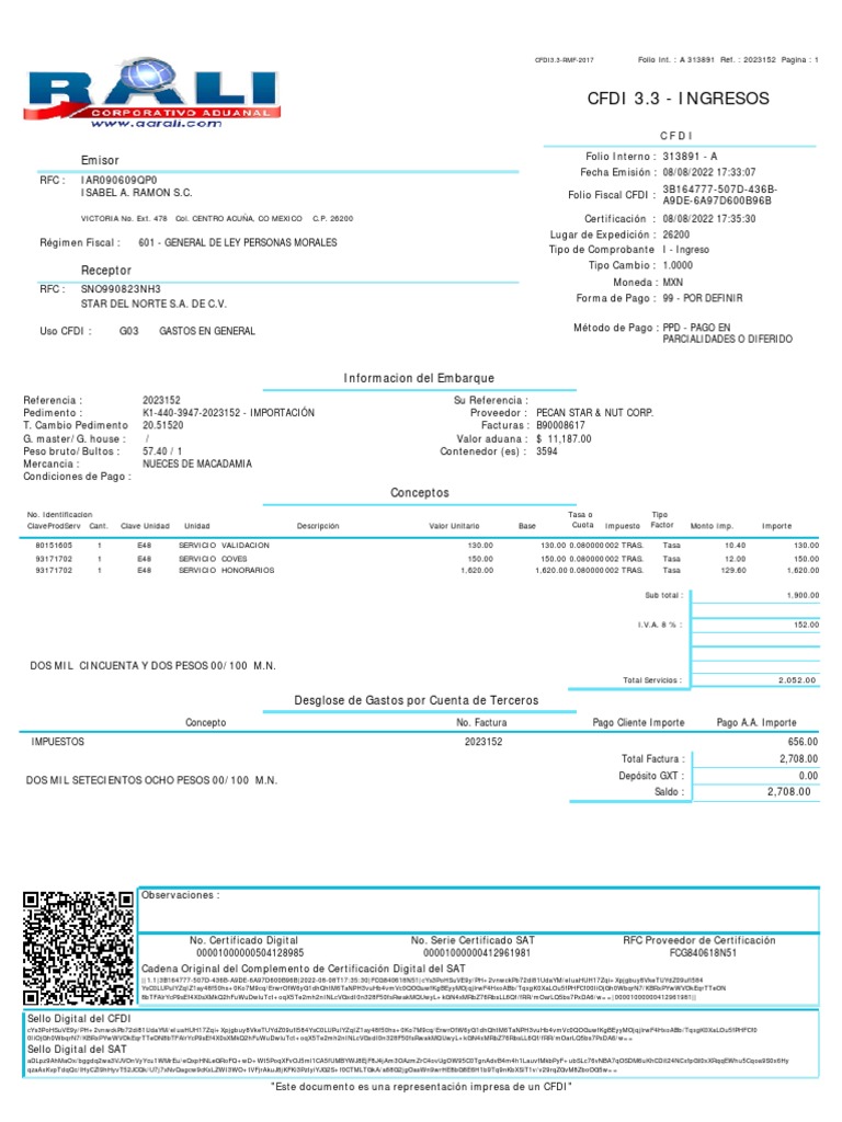 Cfdi 3.3 - Ingresos: Emisor | PDF | Dinero | Economias