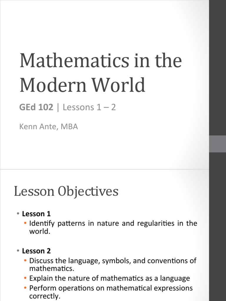 GEd 102 - Lesson 2 Notes | PDF | Shape | Set (Mathematics)