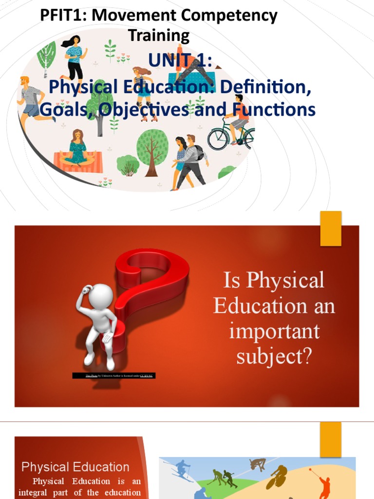 Pfit1 Unit1 | PDF | Physical Education | Curriculum