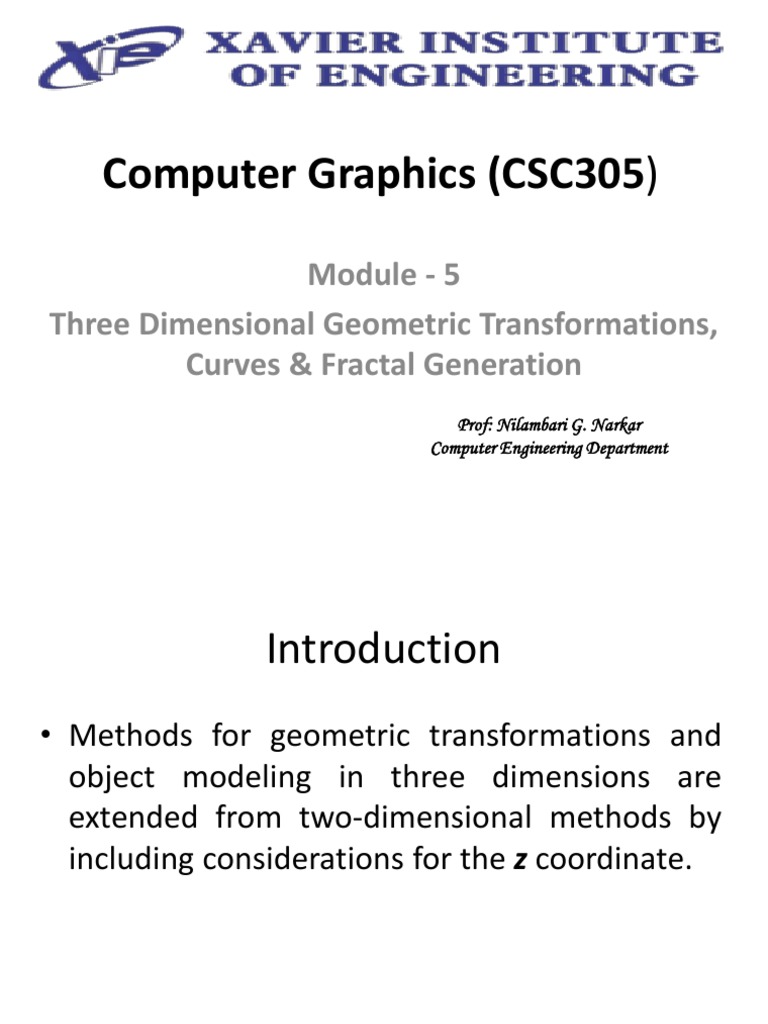 Module-5 PPT | PDF | Fractal | Geometry