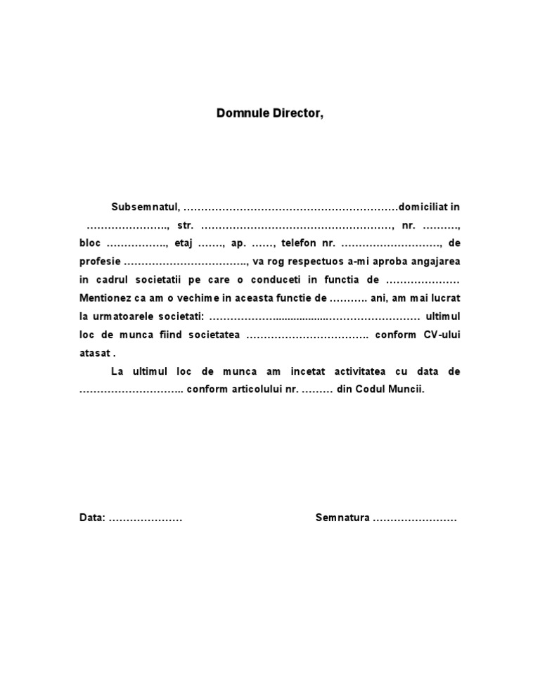 Cerere Demisie Model Download - crimsonmister