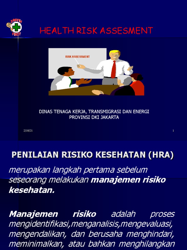 Health Risk - Assessment 2021 | PDF