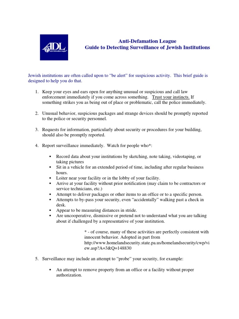 Guide To Counter Surveillance | PDF | Surveillance | Police