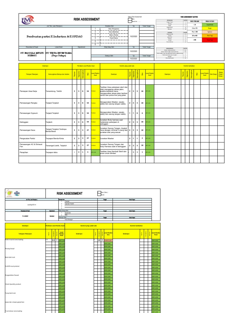 RISK ASSESSMENT | PDF