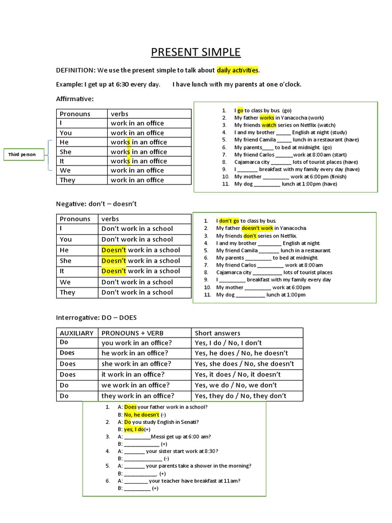 Present Simple (Theory) | Download Free PDF | Linguistic Typology | Linguistic Morphology