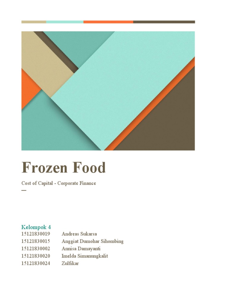 Frozen Food Case Study | PDF
