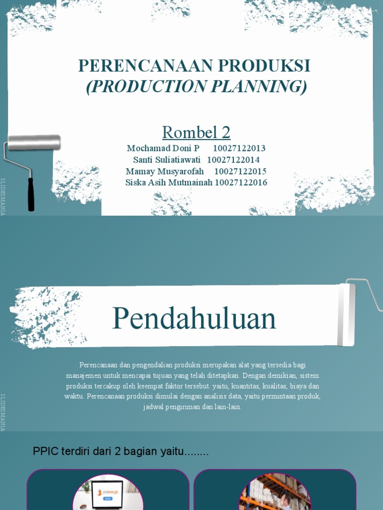 Teori - Manfar Kelompok 2 Production Control | PDF | Bisnis | Pengelolaan Keuangan & Uang