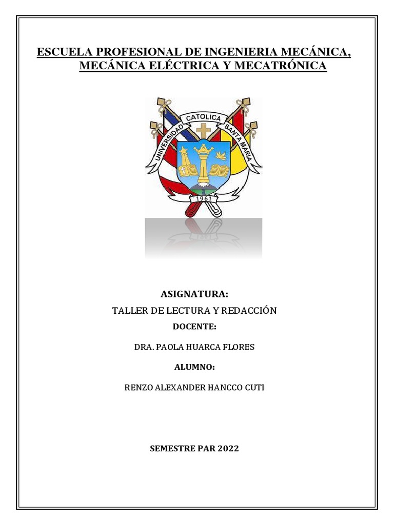 CARATULA de REDACCIÓN | PDF