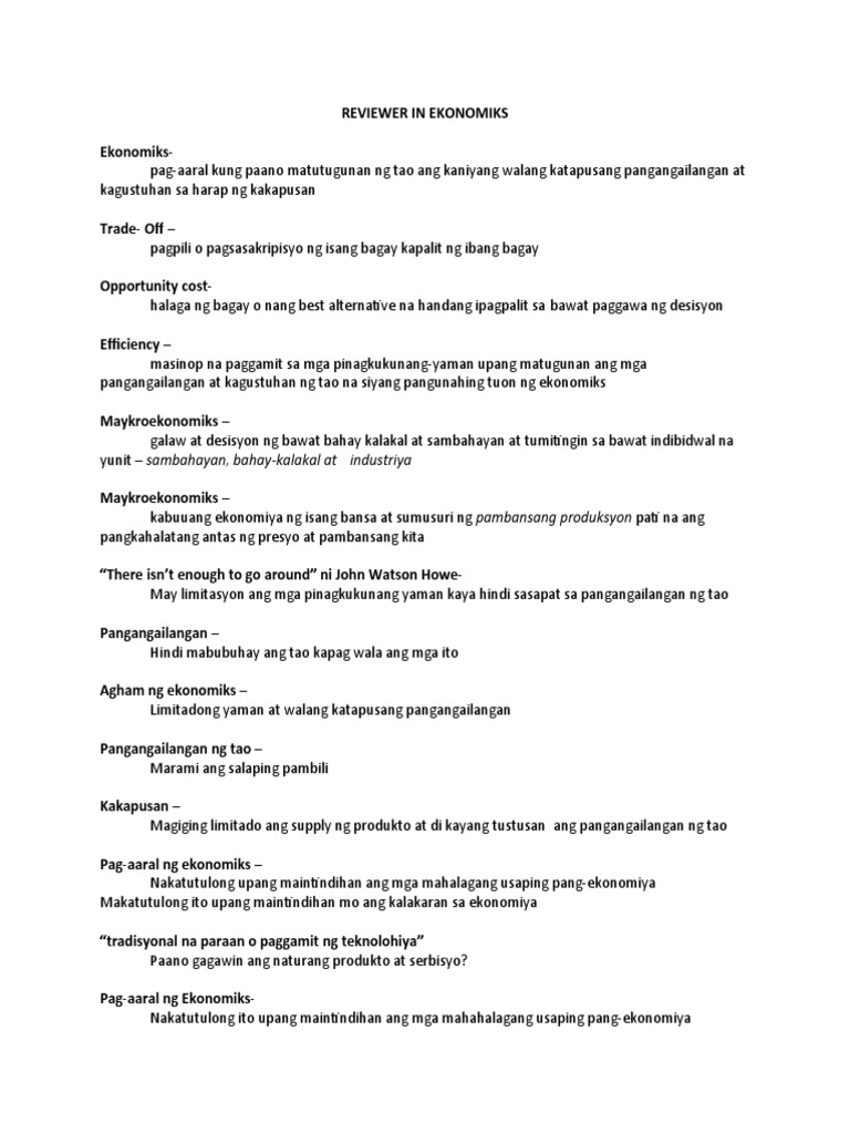 Ap-9-Reviewer q1 | PDF