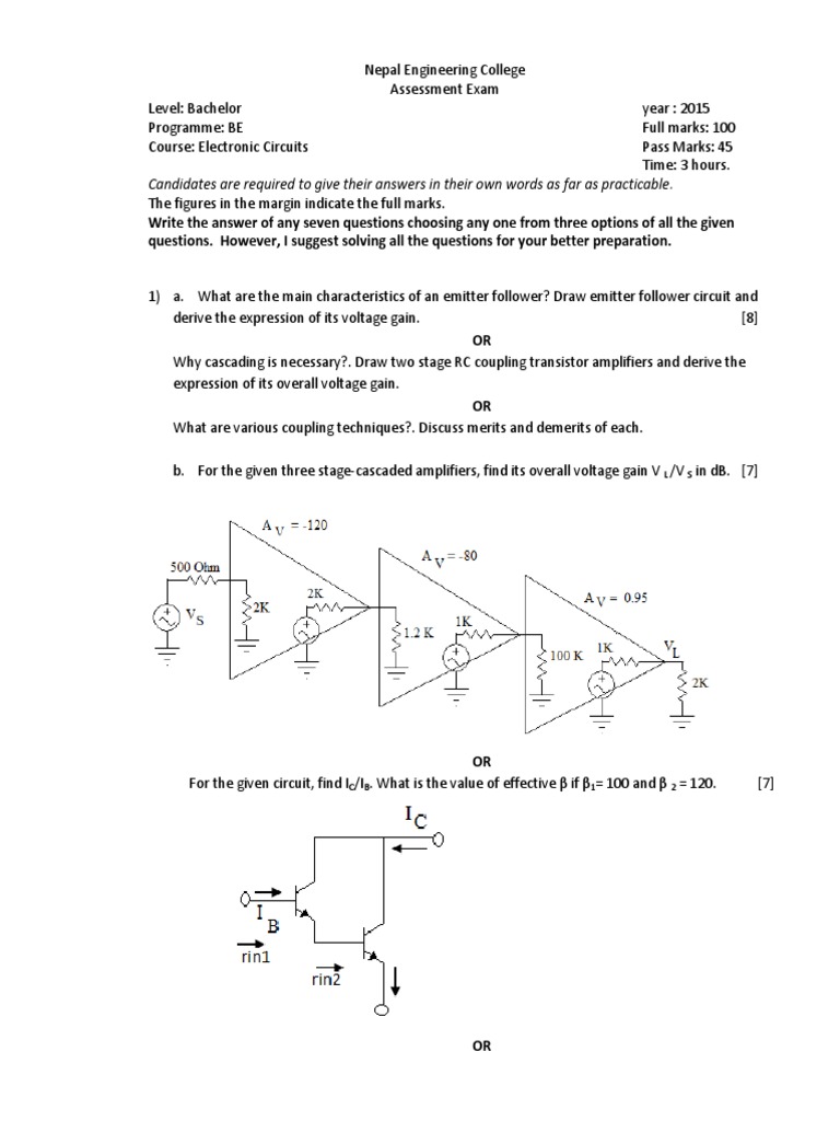 Electronic Circuits | PDF | Amplifier | Operational Amplifier