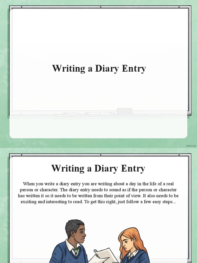 Diary Writing Powerpoint | PDF | Language Arts & Discipline