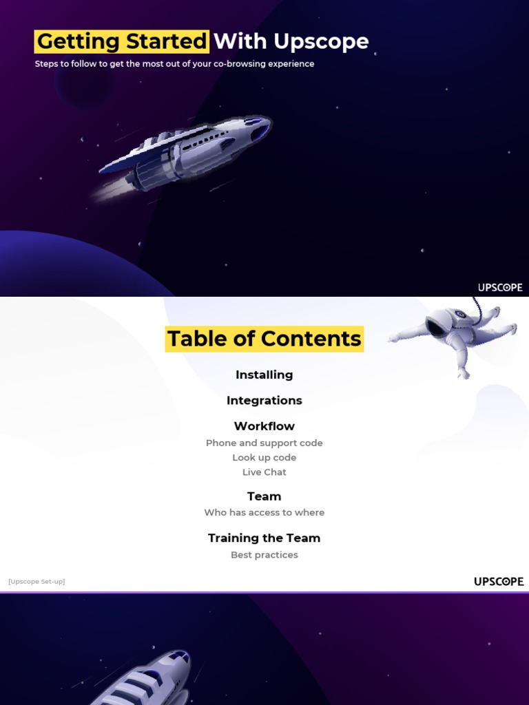 Getting Started With Upscope | PDF | Websites | Communication Getting Started With Upscope | PDF | Websites | Communication