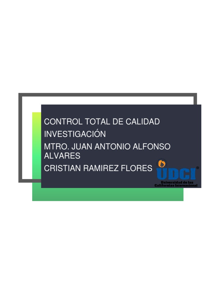 Control de Calidad y Sus Beneficios | PDF | Calidad (comercial ...