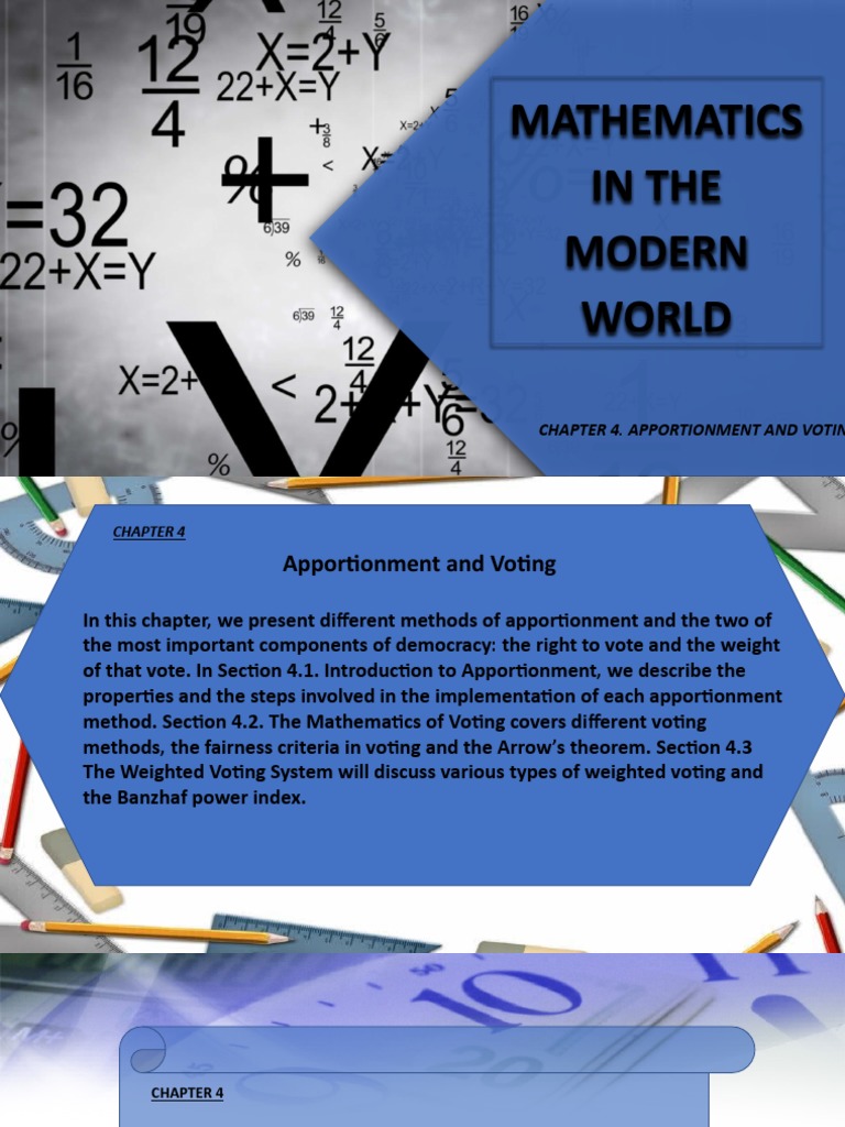 Chapter 4. Apportionment and Voting | PDF | Voting | Elections