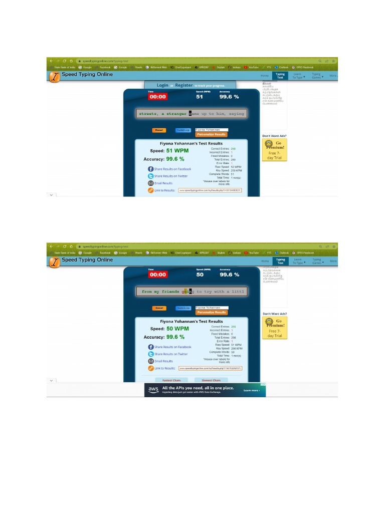 Typing Speed Test | PDF