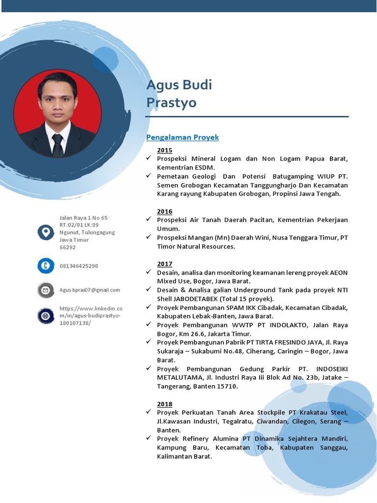 Pengalaman Proyek Agus Budi Prastyo | PDF